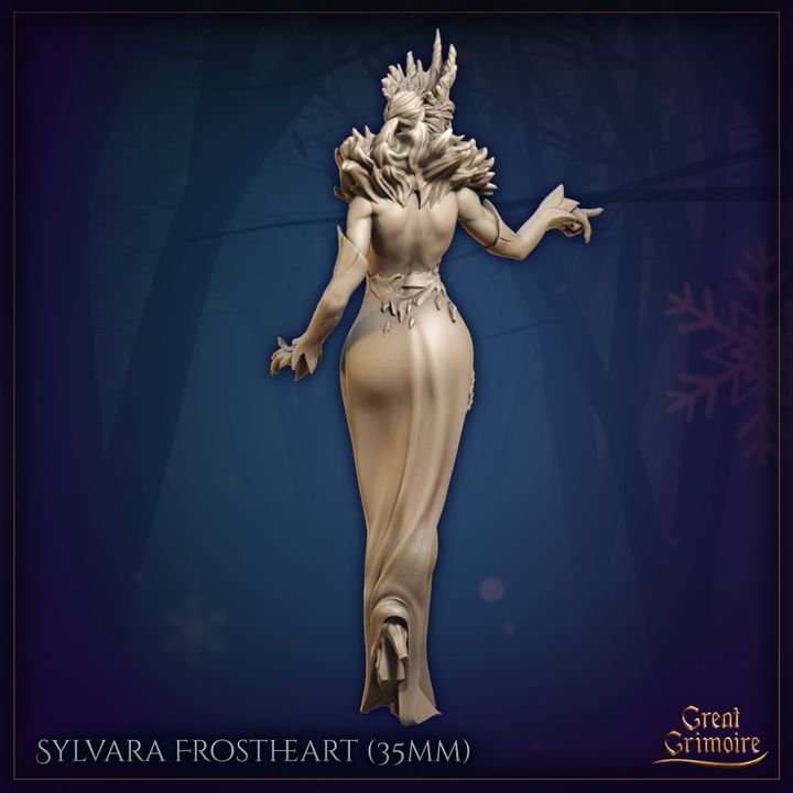 3D Printable Sylvara Frostheart by Great Grimoire